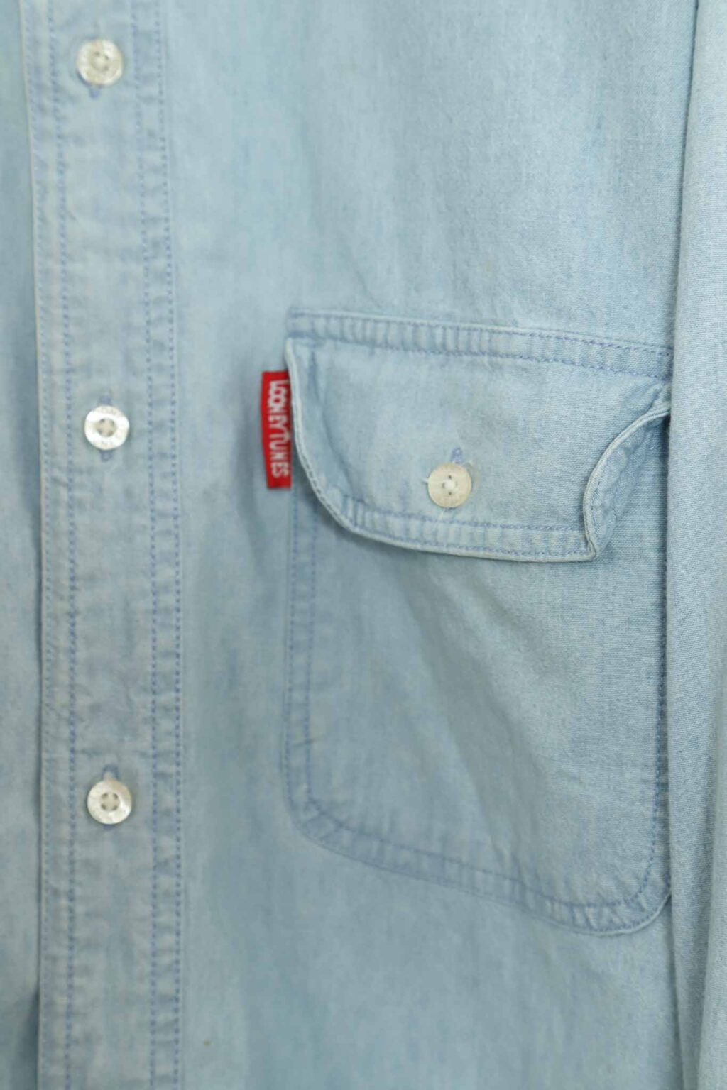 USED DENIM SHIRT/WARNER BROTHERS/XL | FERANTRACING/VINTAGE & USED CLOTHING